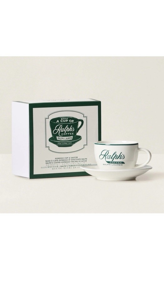 RALPH'S COFFEE Ralph Lauren New York City Porcelain Espresso Cup ...