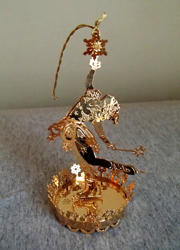 1997 Danbury Mint "ICE PRINCESS" 23kt EP -3D-Gold Christmas Ornament ...