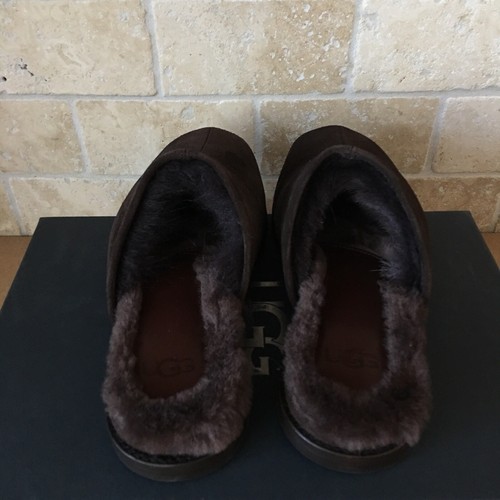 UGG CHATEAU SLIP-ON STOUT SUEDE TOSCANA SHEEPSKIN SLIPPERS SHOES SIZE ...