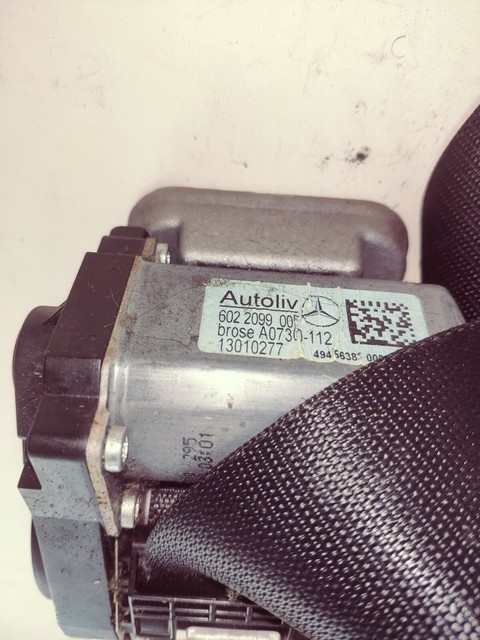 Mercedes-Benz Autoliv Front Right Passenger Seat Belt Retractor Black ...