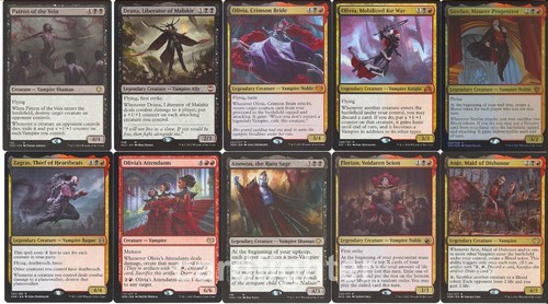Custom Vampire Tribal Commander EDH Deck - Olivia, Crimson Bride - MTG ...