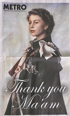 The Queen metro paper London England UK royalty colectable | eBay UK