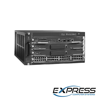 Cisco WS-C6504-E | 2x SUP720 | 2x WS-X6548-GE-TX | 2x PWR-2700-AC/4 ...