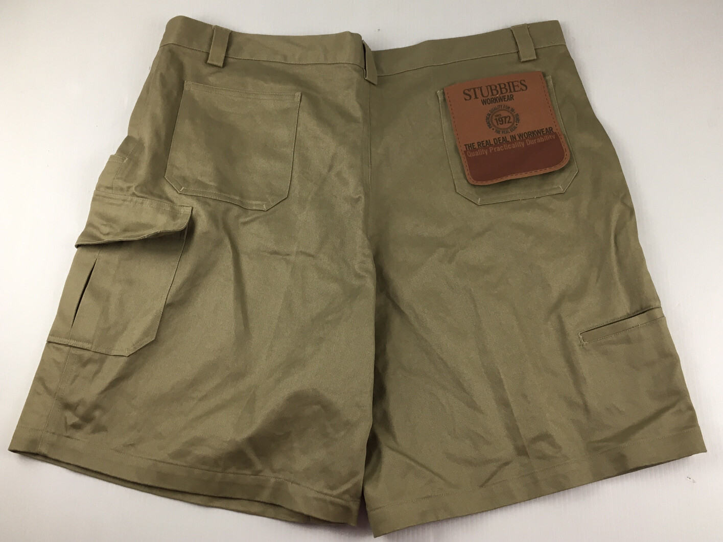 Stubbies Workwear Khaki Cotton Cargo Shorts Mens Size 107 BNWT | eBay