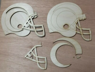 Los Angeles Rams New logo- unfinished helmet wood cutouts (set of 2) | eBay