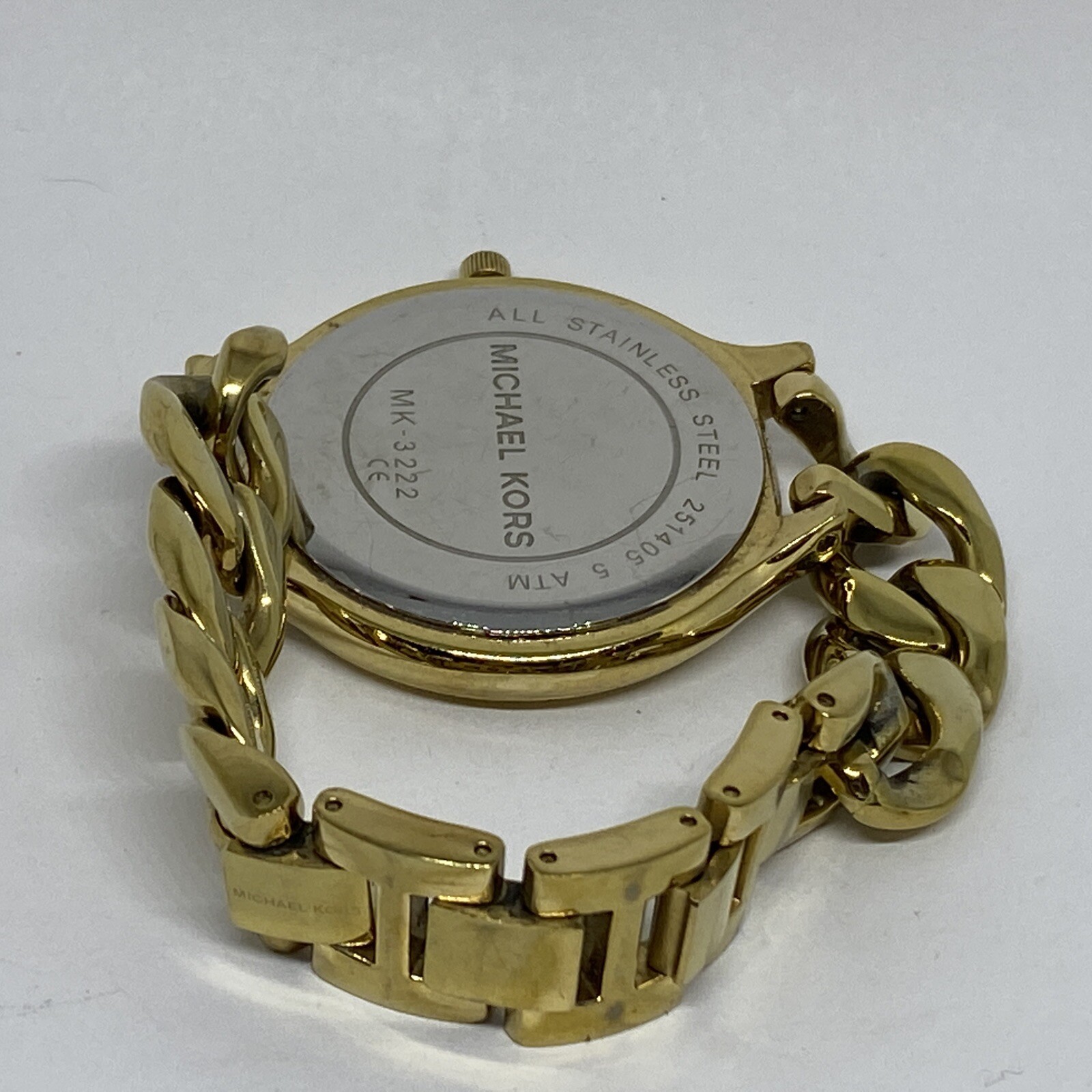 Michael Kors Slim Runway MK3222 Women's Stainless Steel Analog Dial ...