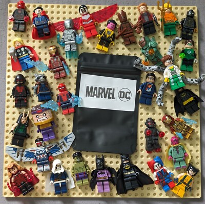 Lego Marvel / DC Mystery / Random Mini-figure & accessory Blind Bag 100 ...
