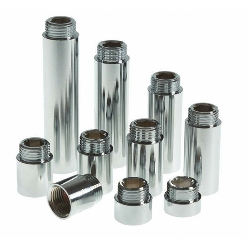 Chrome Radiator Valve Extension Chrome Plated Brass 10mm to 100mm long ...