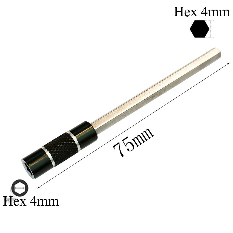 Magnetic System 4 Micro Bits Adapter 4mm to 1/4" 55mm 6.35mm 1/4 ...