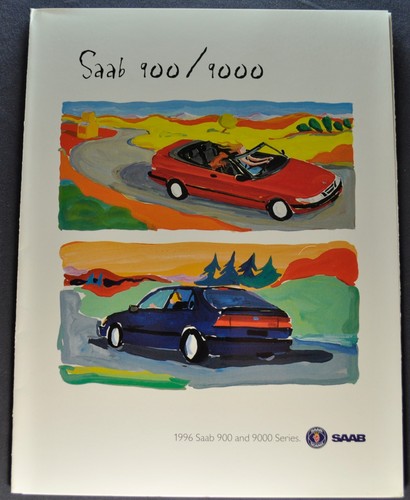 1996 Saab Brochure 900 Convertible Aero Coupe 9000 CSE Excellent ...