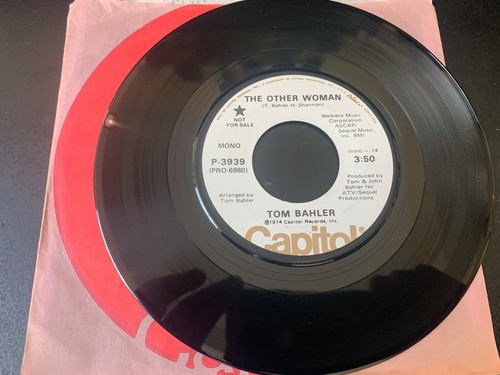 PROMO 45 Tom Bahler "The Other Woman" CAPITOL NM | eBay