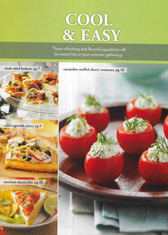 Taste Of Home Magazine Summer Appetizers Party Starters Cocktails ...