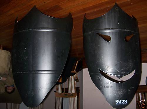 Large "Demon Face" Shield Armor REN SCA LARP Rattan | eBay