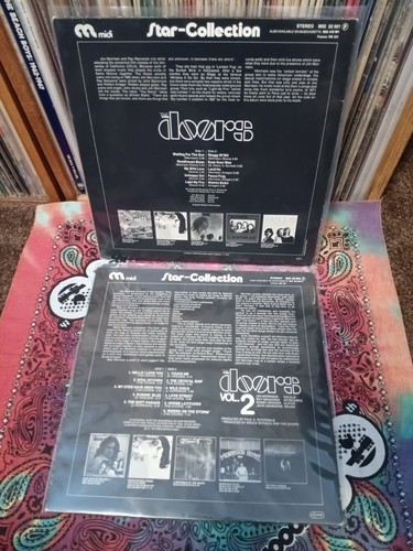 The Doors Volume 1 & Vol 2 Vinyl Record LP Star Collection Jim Morrison ...