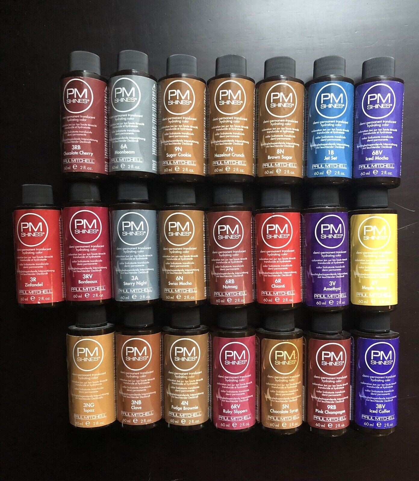 PAUL MITCHELL PM SHINES DEMI-PERMANENT Translucent Hydrating Hair Color ...