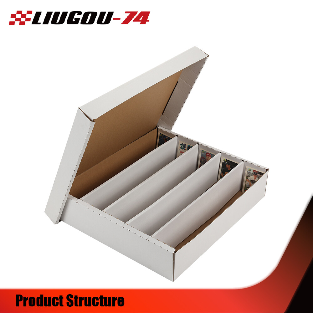 5000 Count 5 Row Corrugated Cardboard Box Sport Trading Card Storage ...