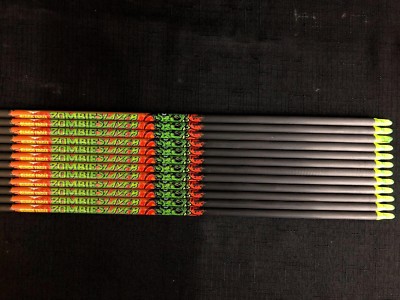 Black Eagle Zombie Slayer 350 .001 Arrows Bare Shafts 1 Dozen BRAND NEW ...