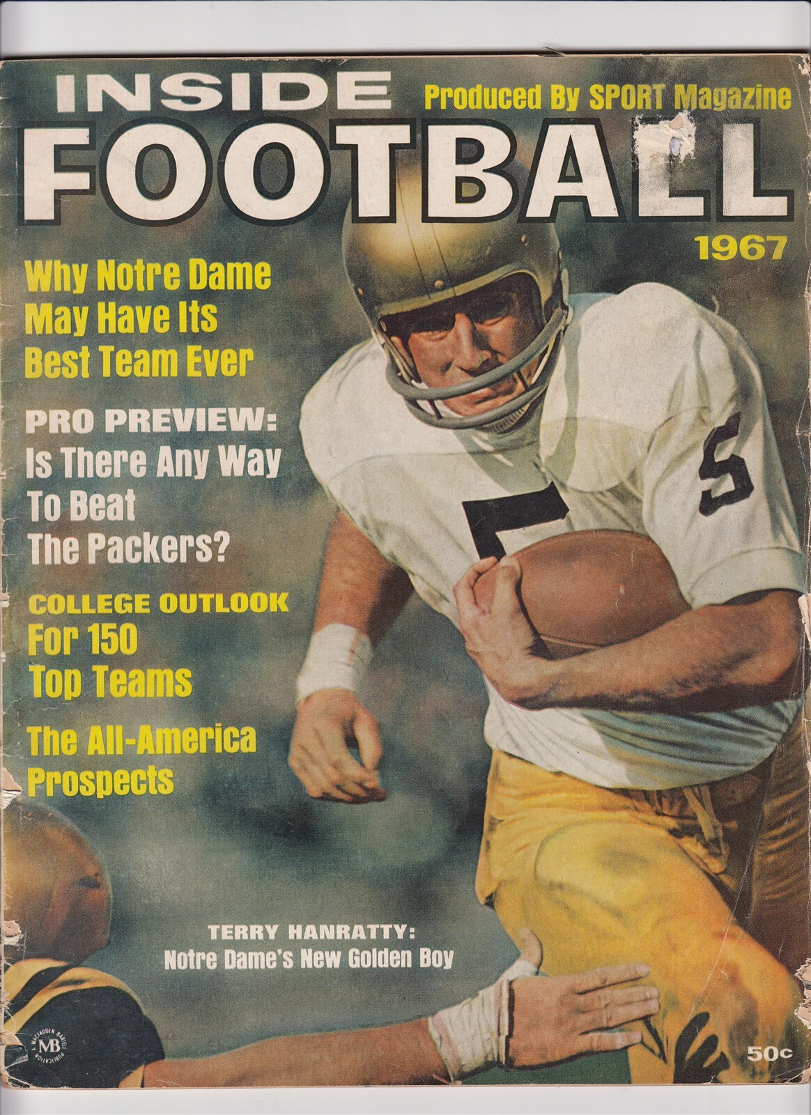 Terry Hanratty 1967 Inside Football Magazine Notre Dame 89602b13 | eBay