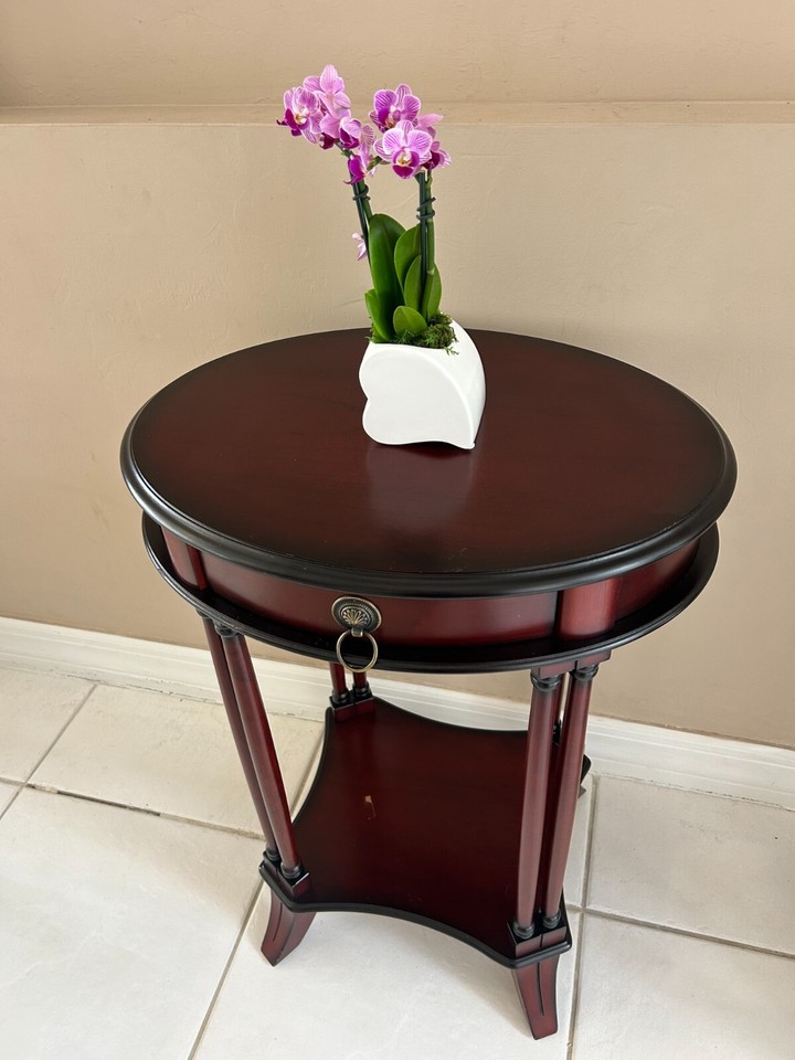 Bombay Company Cherry color Side Entry Table | eBay