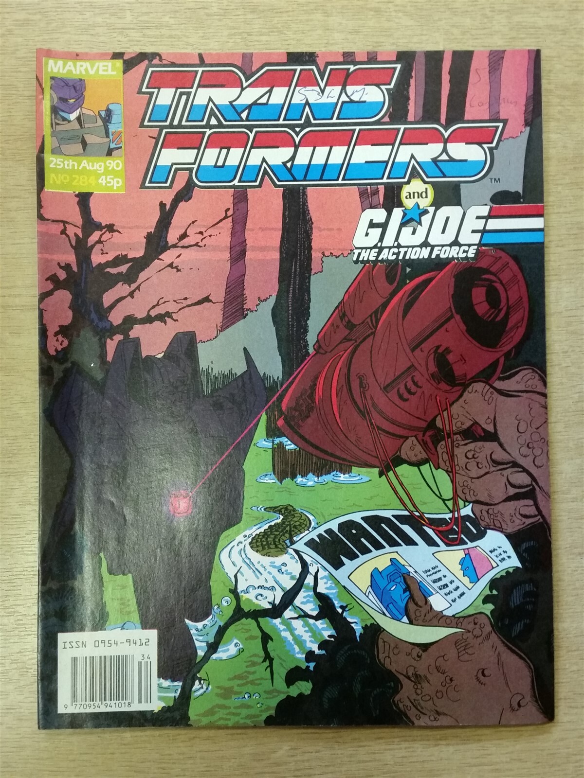 TRANSFORMERS #284 25TH AUGUST 1990 BRITISH WEEKLY MARVEL UK COMIC | eBay