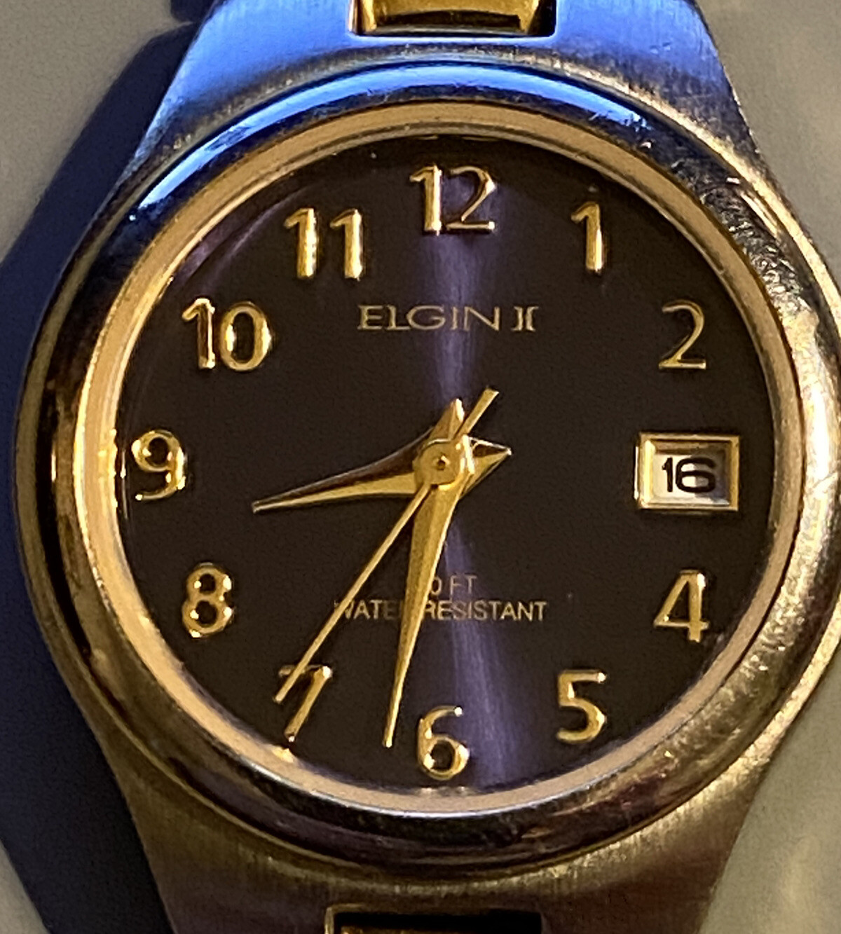 Elgin+II+ELT066+Two+Tone+Women%27s+Quartz+Analog+Date+Watch for sale ...
