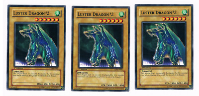 YUGIOH! LUSTER DRAGON #2 - 1ST EDITION - YSD-EN003(X3) - FREE P&P | eBay