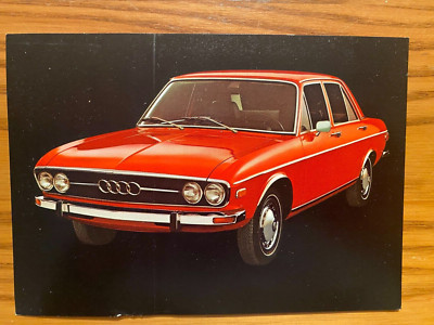 1970 Audi 100 LS Postcard - Sales postcard for the new Audi Model ...