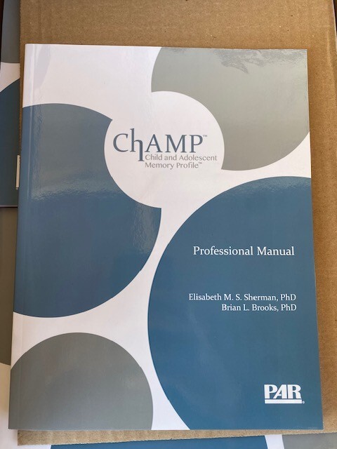 Child and Adolescent Memory Profile CHAMP, Professional Manual (NEW) | eBay
