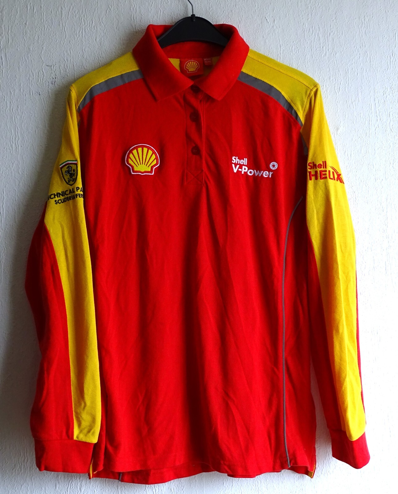 Shell V-Power Scuderia Ferrari F1 Helix Polo Shirt Lo… - Gem