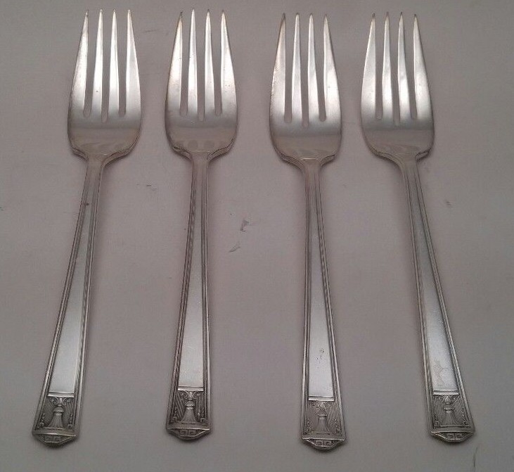 Vintage HOLMES & EDWARDS silverplate: CENTURY pattern Desert Forks (Set ...