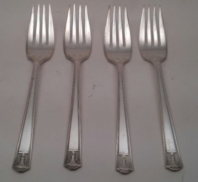 Vintage HOLMES & EDWARDS silverplate: CENTURY pattern Desert Forks (Set ...