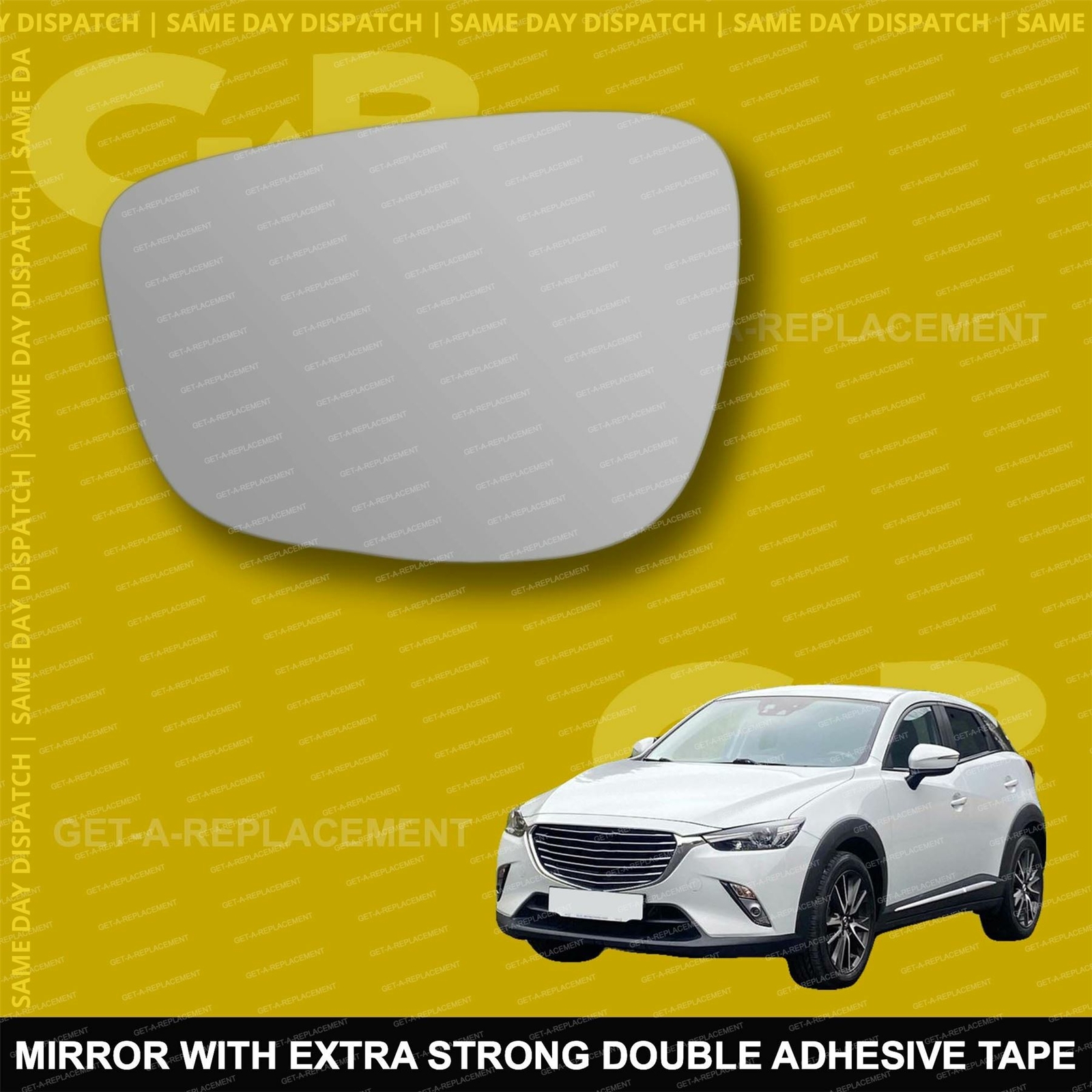 For Mazda CX-3 wing mirror glass 15-21 Left Passenger side Spherical | eBay