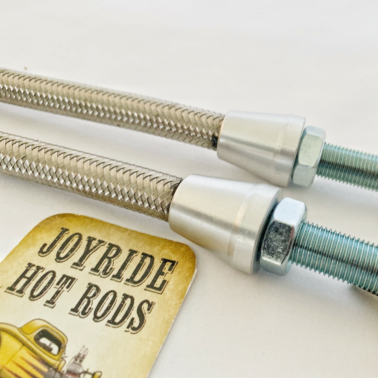 5 Wire Hot Rod Hiboy Headlight Wire Looms - Braided Stainless Steel ...