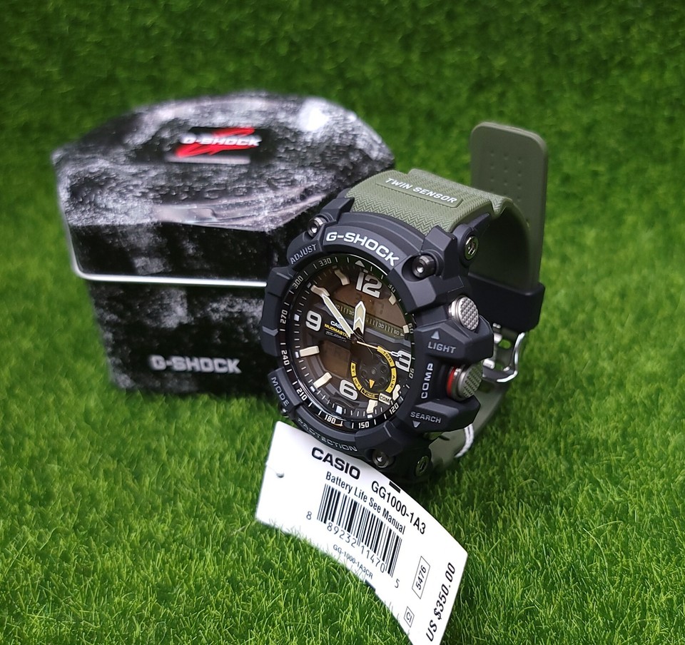 Casio G-Shock 'Master of G - Land' Mudmaster Watch, Black/OD Green ...