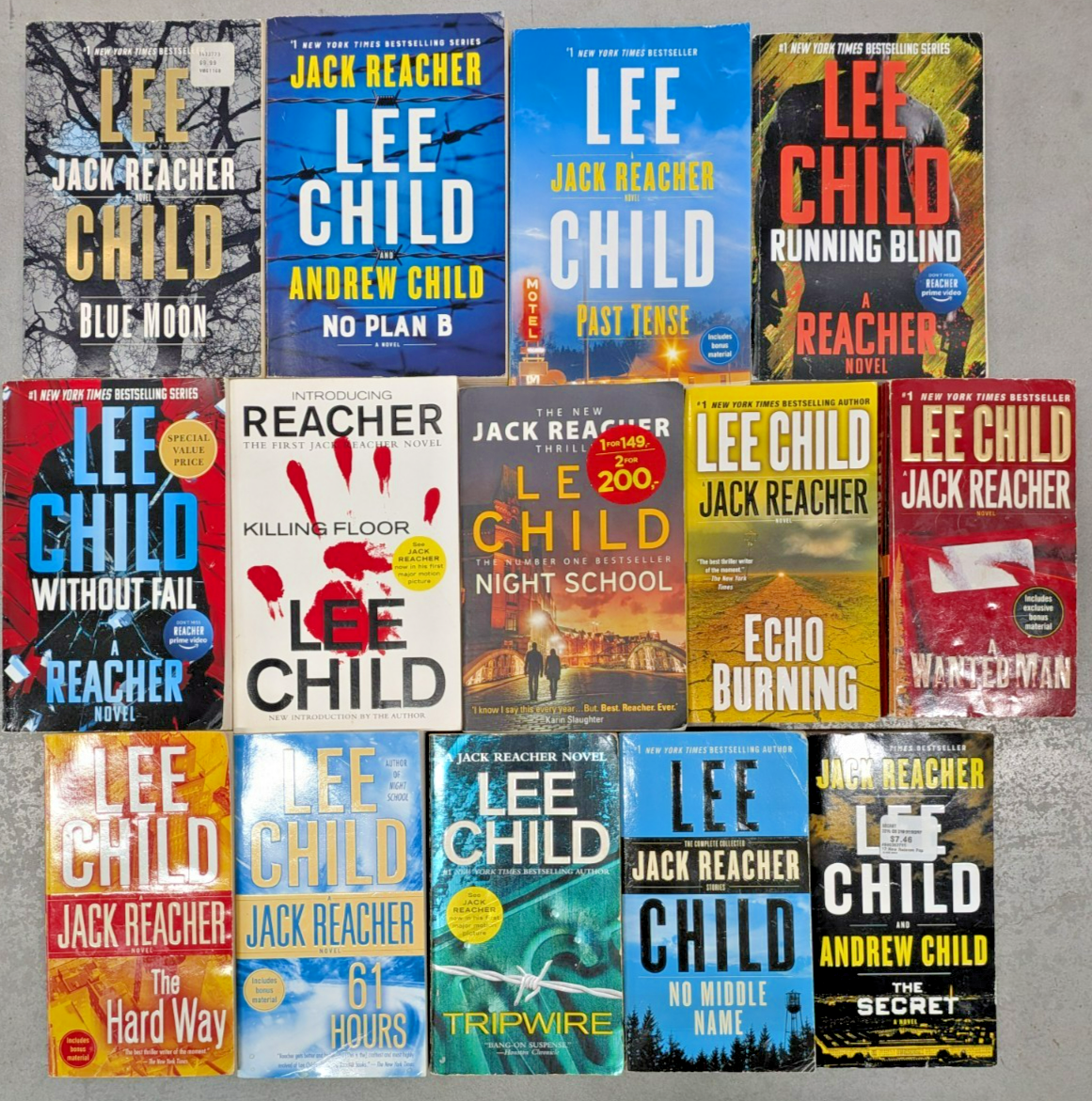 Jack Reacher Complete Series Paperback Set 1-29 Lot 29 Books Lee Child ...
