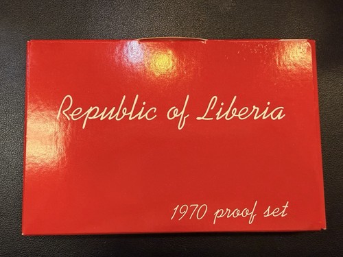 1970 Republic of Liberia 6 Proof Coins Set 1970 Rare Collection Proof ...