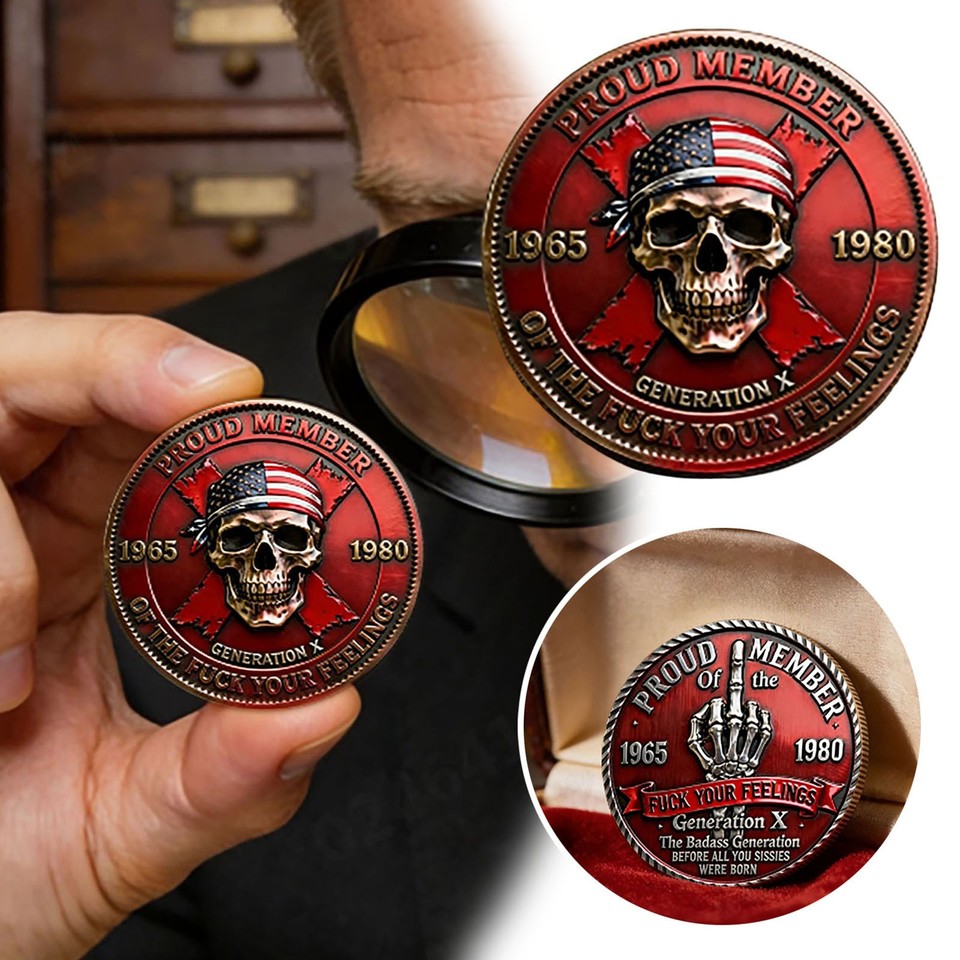 RED 1965-1980 PROUND MEMBER GENERATION X Commemorative Coin | eBay