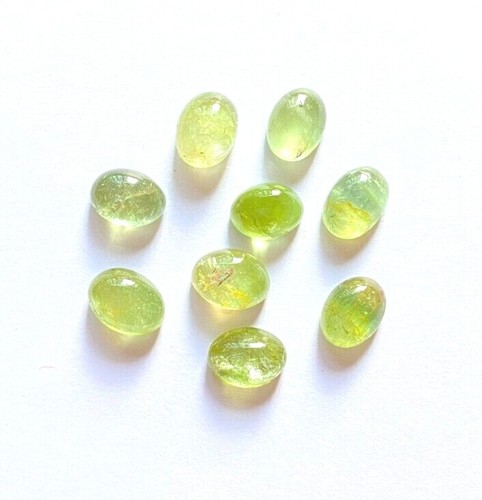 6X8 MM NATURAL TOURMALINE OVAL SHAPE LIGHT GREEN COLOR GEMSTONE ...