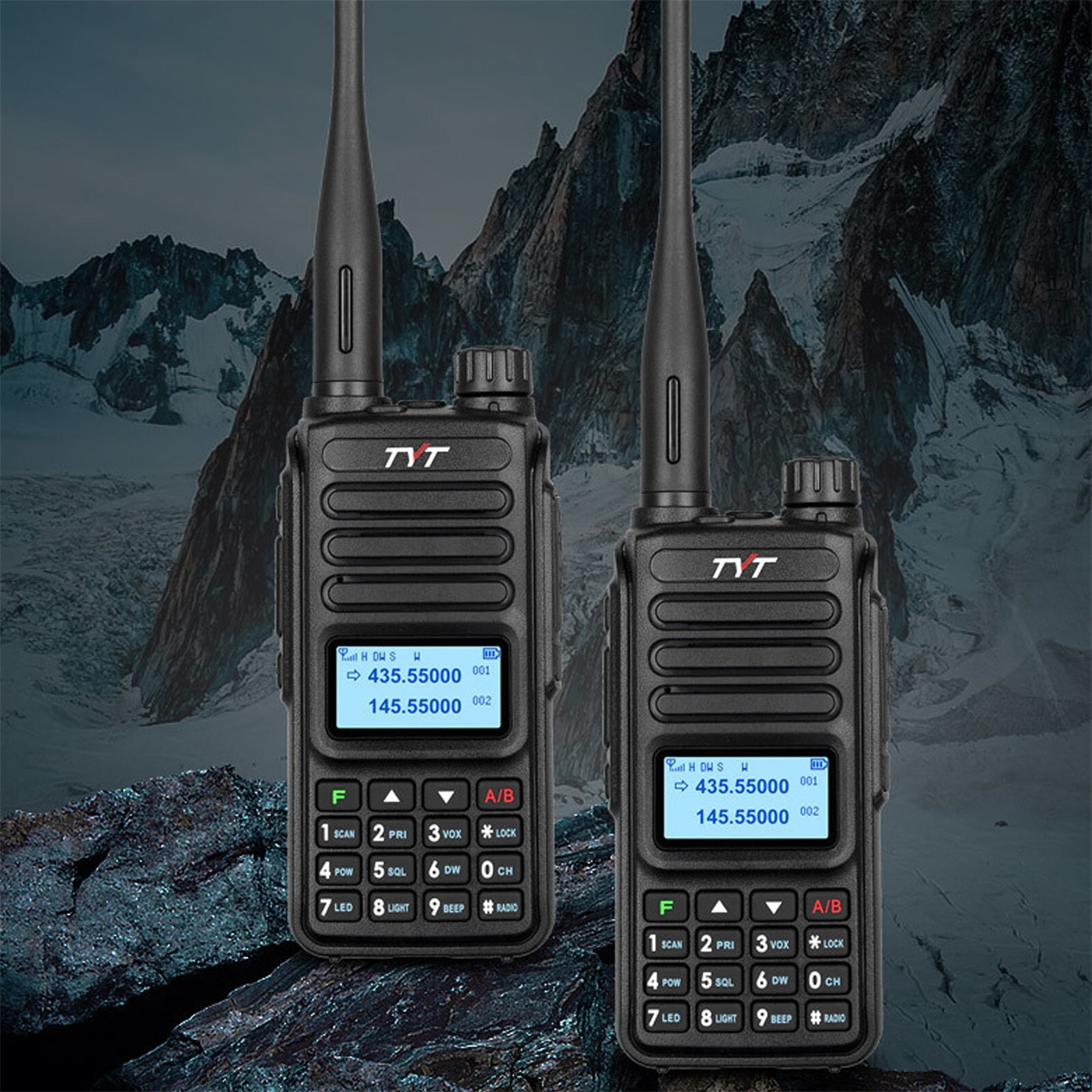 TYT TH-UV99 10W Two Way Radio with 2 Antenna U/V Dual Band Ham ...