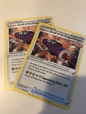 Evolving Skies Single Strike Scroll of the Fanged Dragon - 158/203 ...