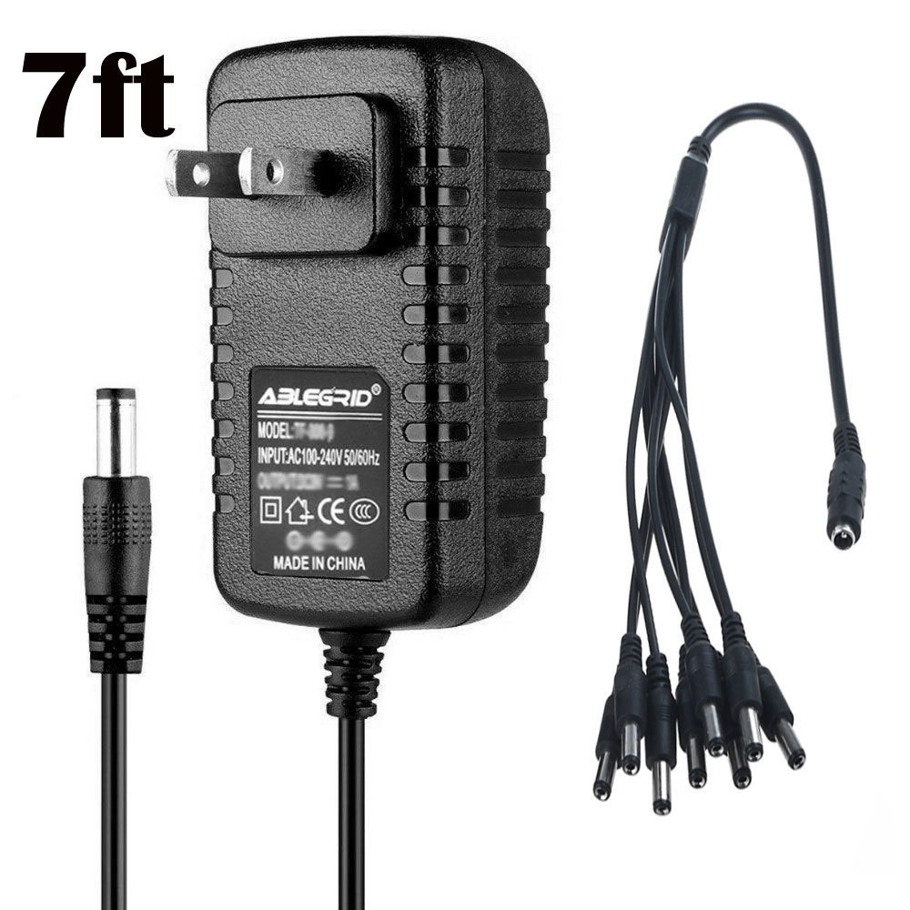 DC 12V 2.5A Power Supply Cord for Lorex ACC-U81 8-in-1 Security Camera ...