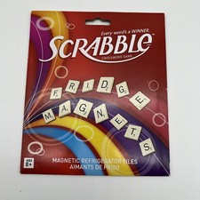 1 X Complete Scrabble Refrigerator Game Fridge Magnets ABC Letter ...