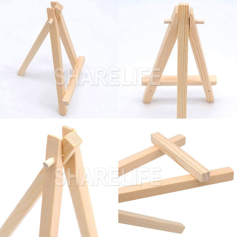 10PCS Easel Mini Display Easel Tabletop Canvas Frame Wooden Display ...