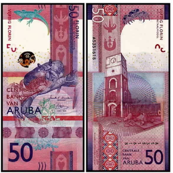 2019 Aruba 100 Florins P-23 UNC NEW Banknote | eBay
