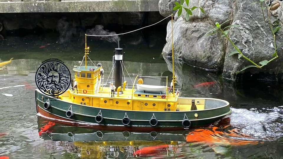 WarII Tugboat Miranda Steam Tug Boat 1:200/1:48 - 178mm/437mm RC Model ...