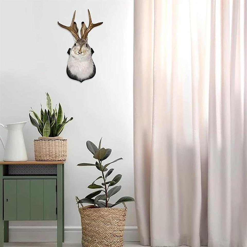 Jackalope Mount, Jackalope Taxidermy, Animal Head Wall Decor, Deer Head ...