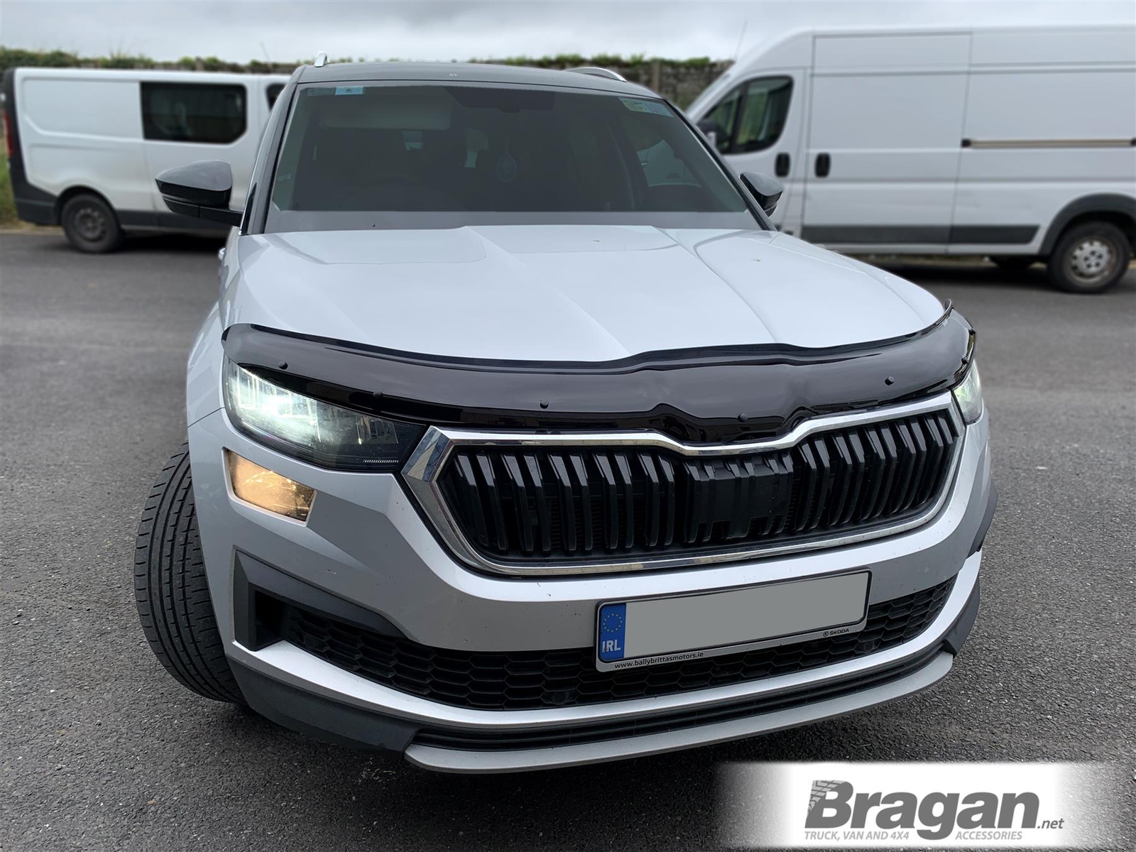 Bonnet Guard For Skoda Kodiaq 2016+ 4x4 Hardened Acrylic Shield Car ...