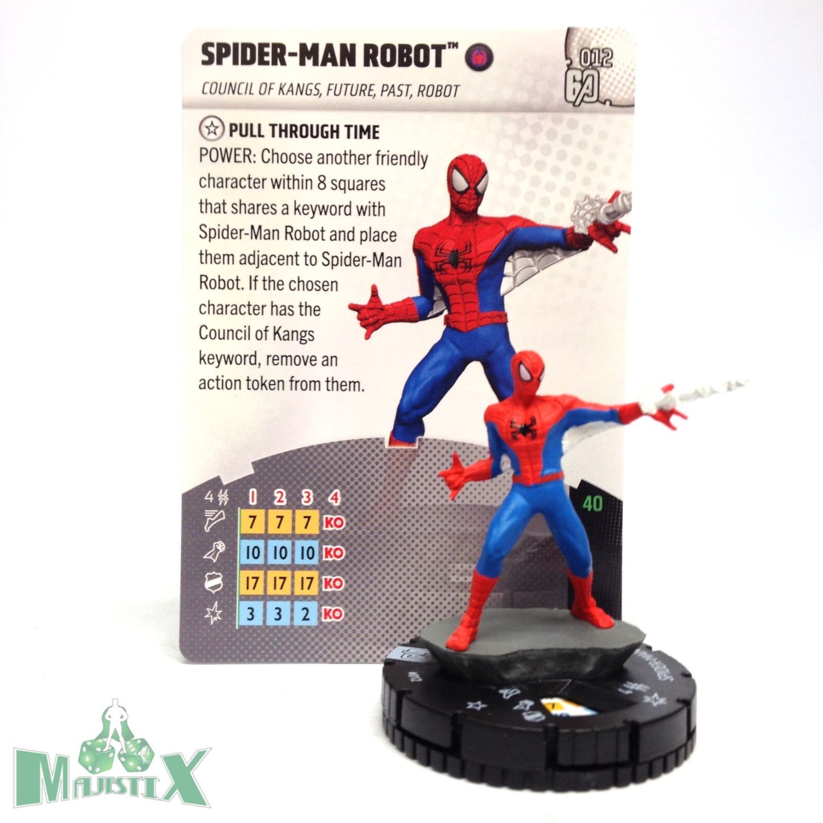 Heroclix - Spider-Man Robot 012 - Avengers 60th - Common W/ Card | eBay