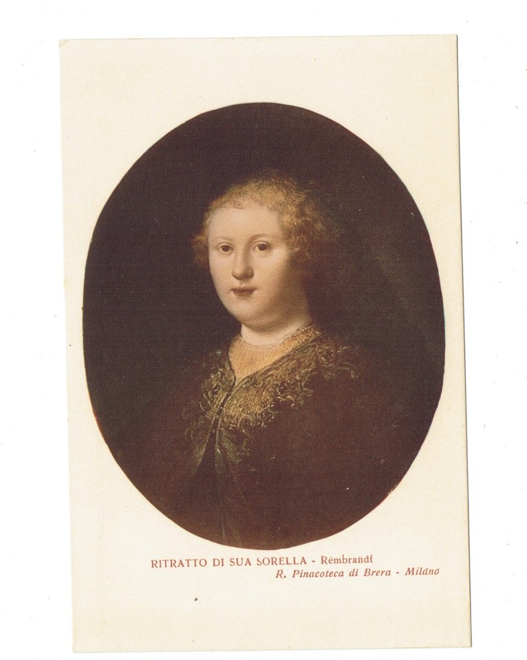 Postcard Vin(2)VanDyck Principessa D'Orange 0240/Rembrandt DiSua ...