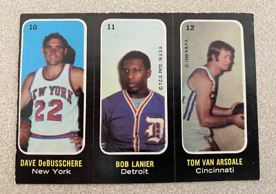 1971-72 Topps Basketball Sticker Dave Debusschere, Bob Lanier,Tom ...